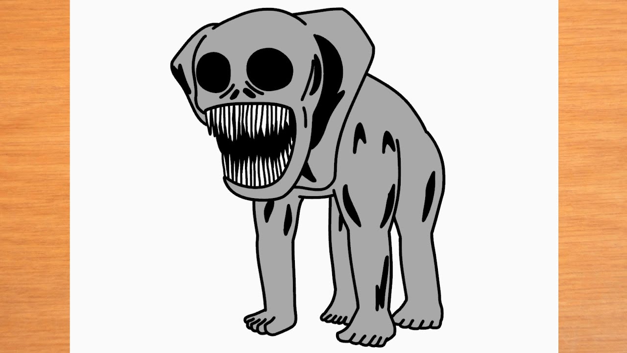 How to draw Monster Elephant Zoonomaly - YouTube