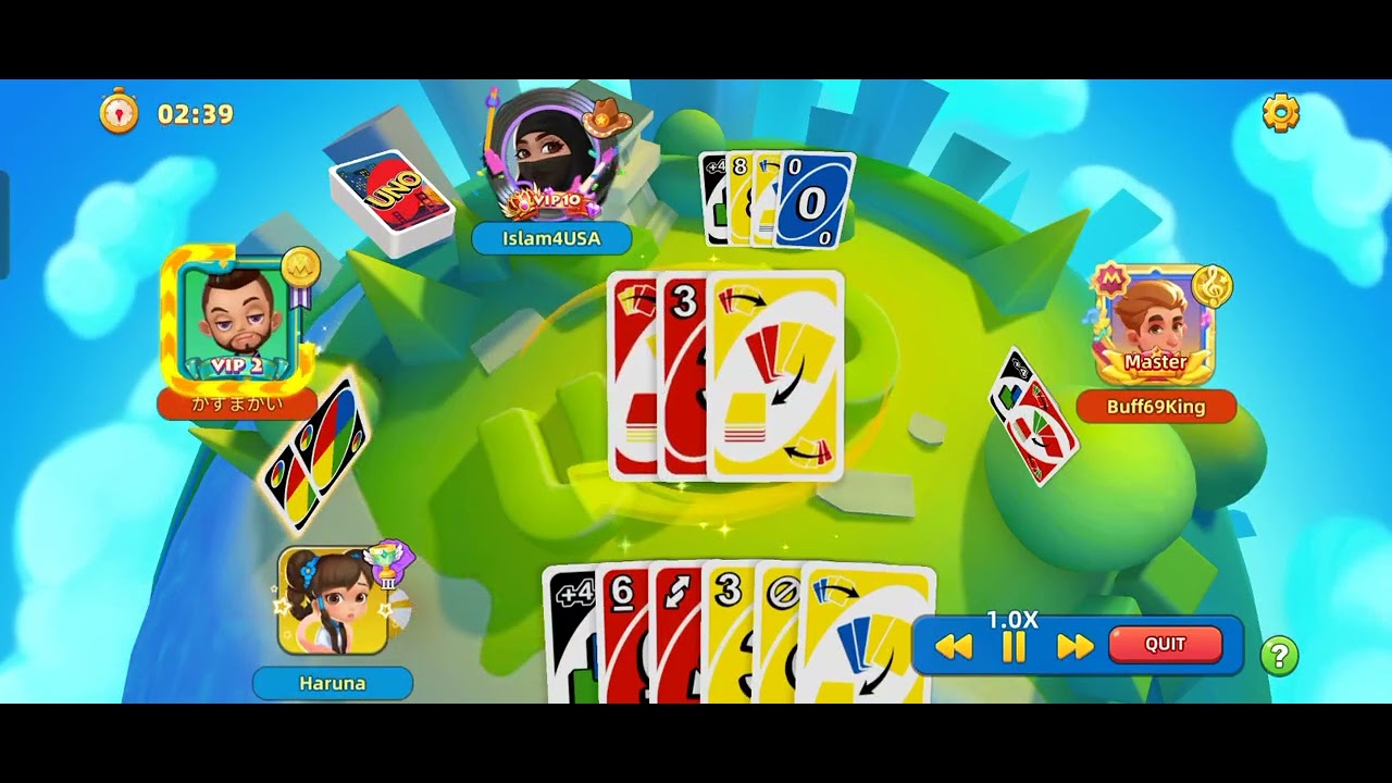 UNO Go Wild x600(Wild Weekend) win 125400 coins (Double Discard All ...