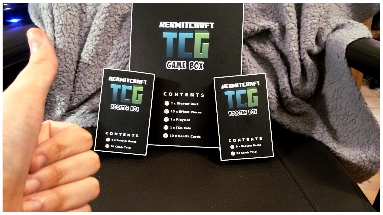 My Hermitcraft TCG Unboxing! 1 Starter Box 2 Booster Packs - made by # ...