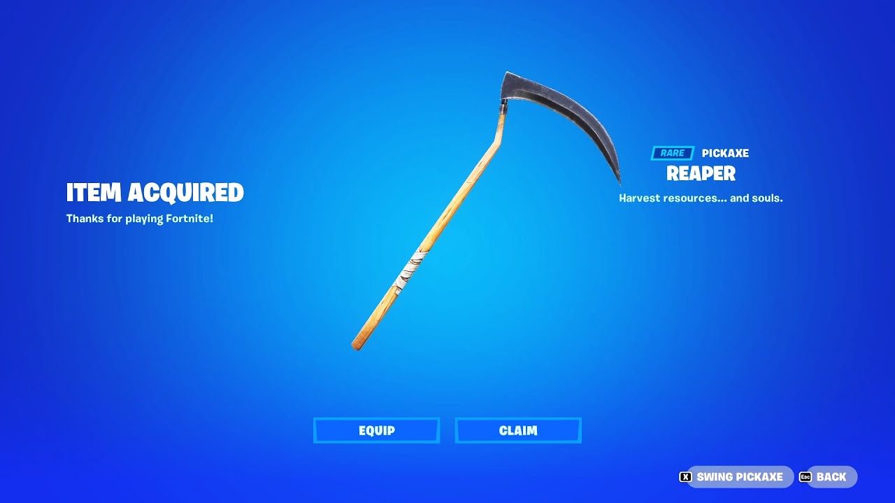 Buying the *RARE* Reaper Pickaxe In FORTNITE - YouTube