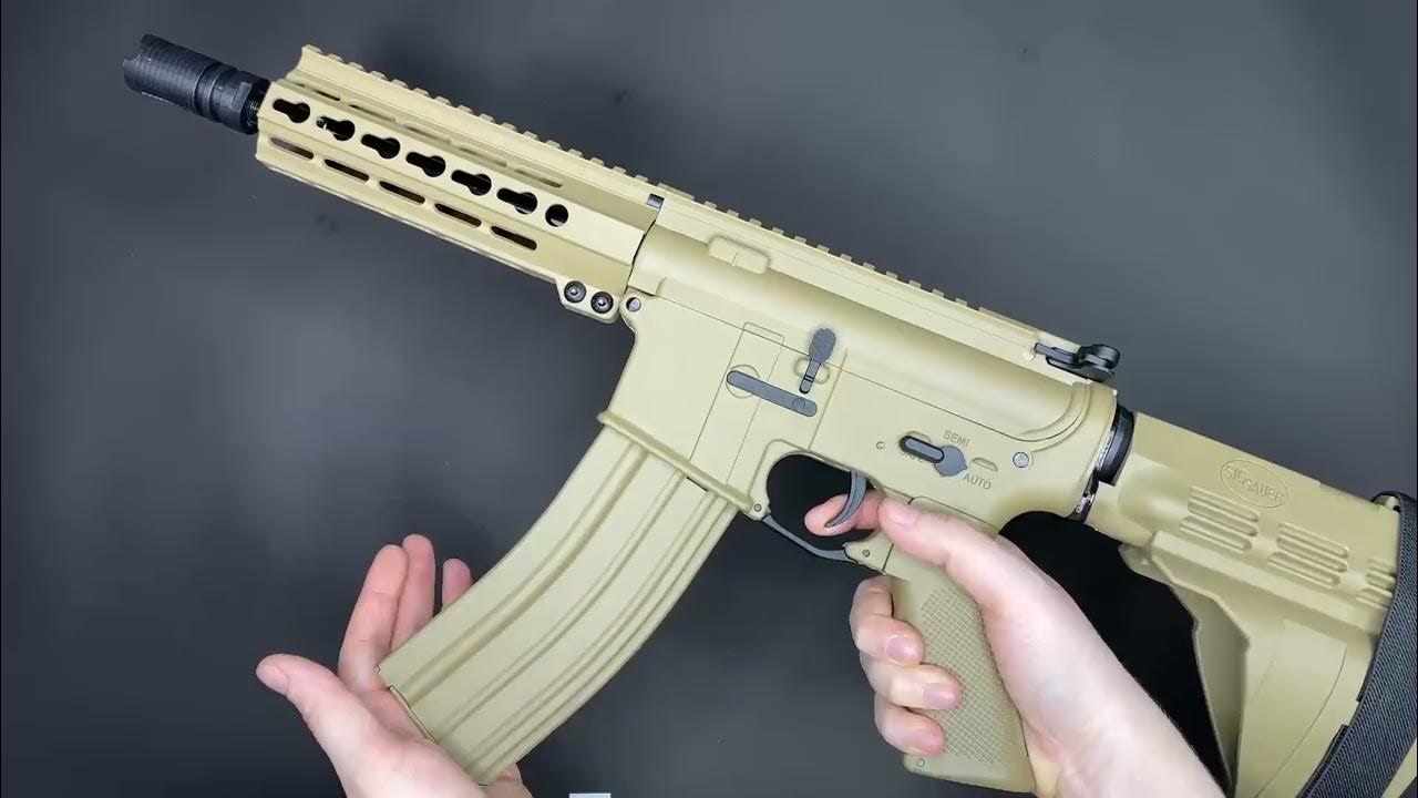 Гидробольный автомат AR15 в песочном цвете с металлическим гирбоксом ...