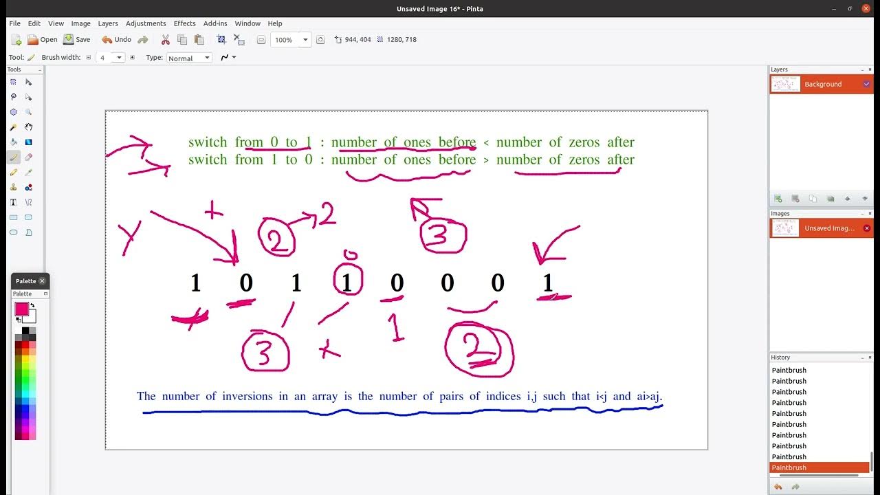 Codeforces Round # 835 | E Binary Inversions | C++ - YouTube
