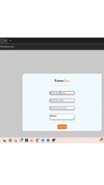 HTML & CSS Form Design | Easy Form Styling Tutorial for Beginners #trending #telugumemes #memes ...