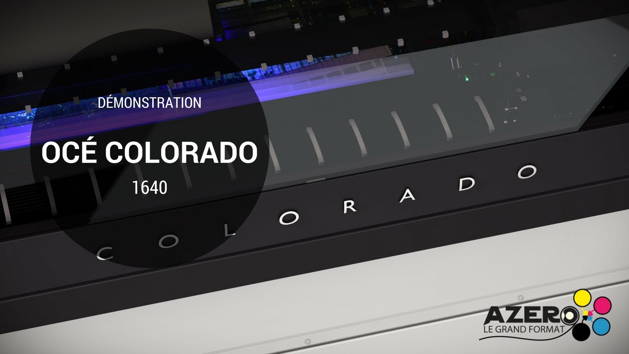 Démonstration - Océ Colorado 1640 - YouTube