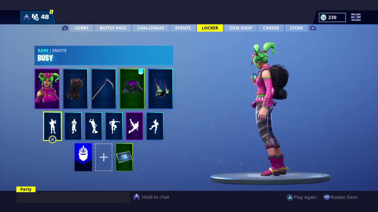 Trolling With 'Busy' Emote - Fortnite - YouTube