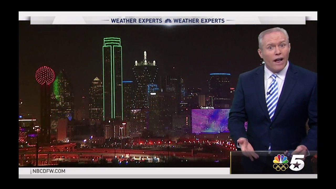 KXAS-5, Fort Worth, TX, 10 pm newscast weather segment, Feburary 17 ...