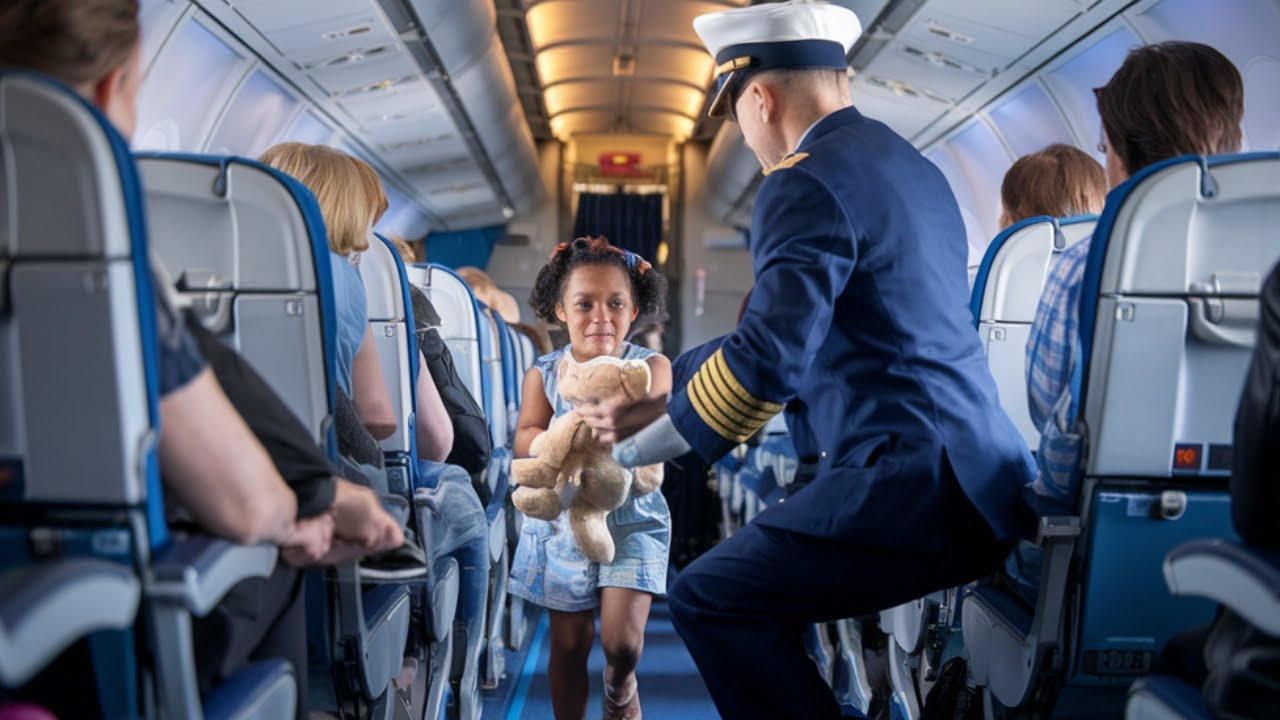 Black Little Girl Runs Crying to Pilot, Minutes Later the Flight Makes ...
