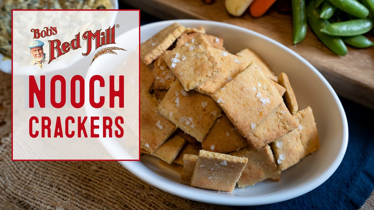 Nooch Crackers - Homemade Cracker Recipe - YouTube