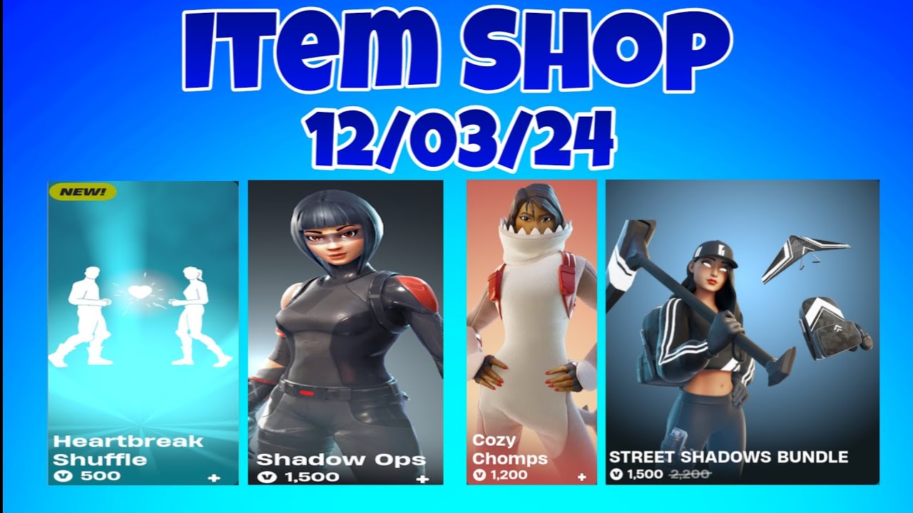 *UPDATE* Item Shop 12/03/24 with NEW emote "Heartbreak Shuffle" out now ...