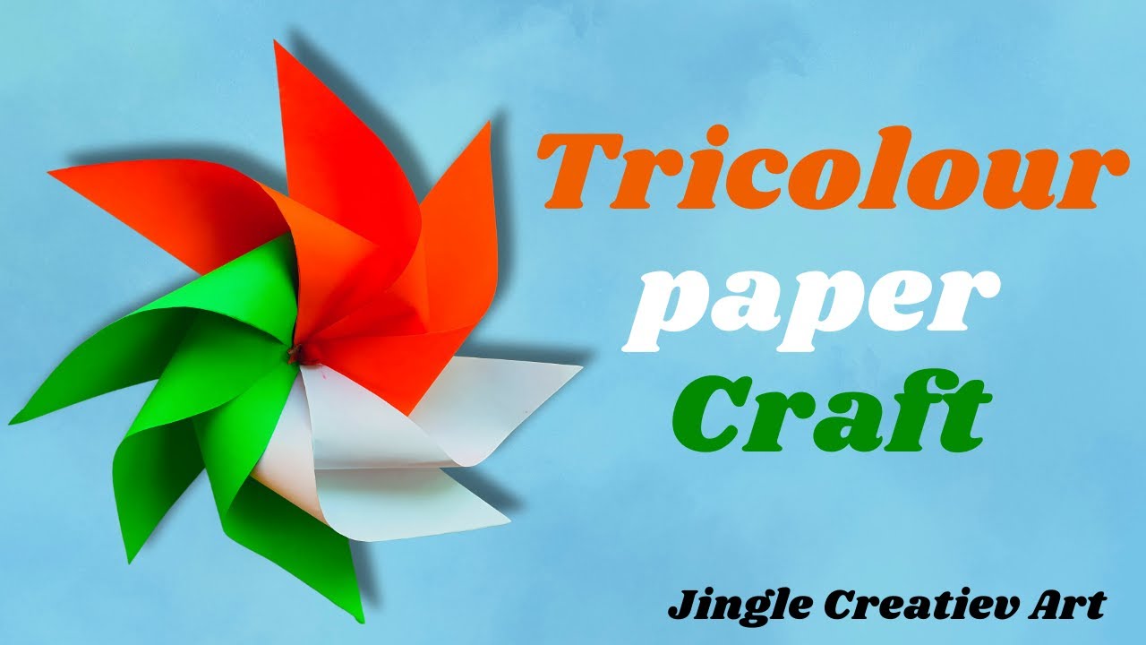 Tricolor pinwheel easy/ Republic Day Craft |Happy Republic Day 2025 ...