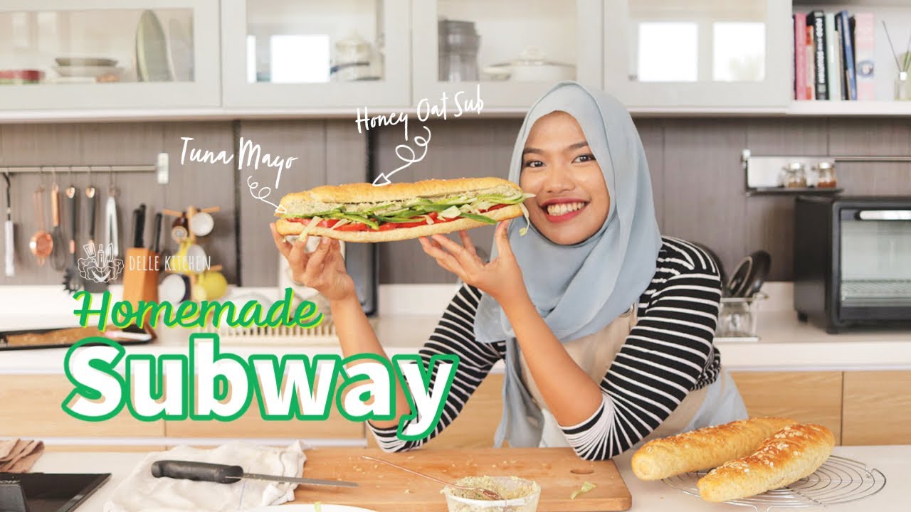 TANPA ANTRI…BIKIN ROTI SUBWAY SENDIRI | DELLE KITCHEN - YouTube