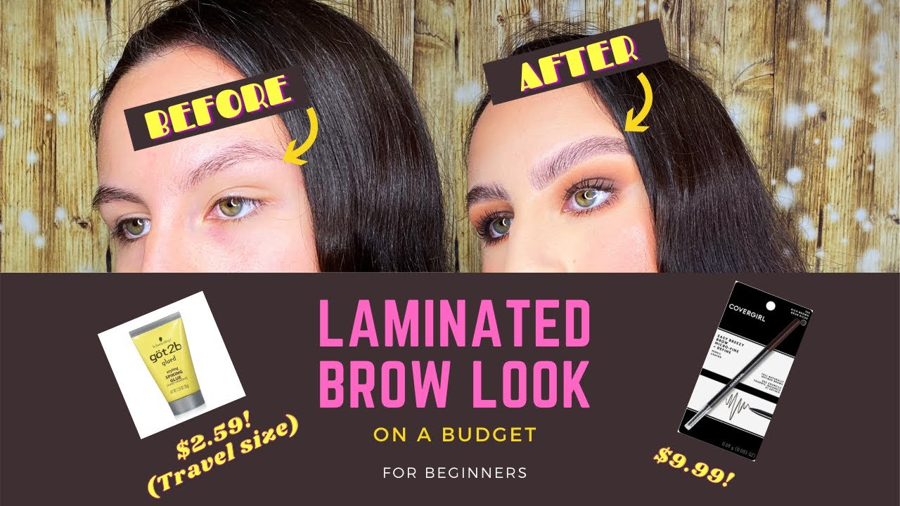 Laminated Brow Look: Easy Eyebrow Tutorial for Sparse Hair - YouTube