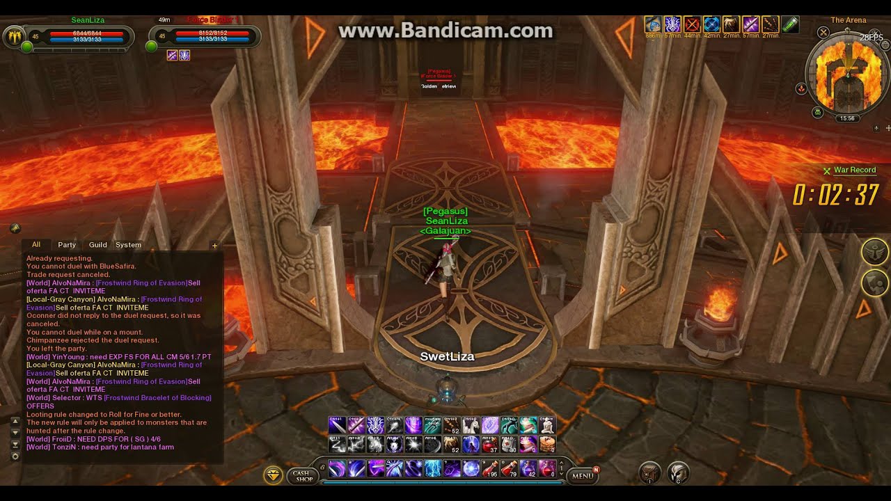 SweetLiza (Force Blader) vs Force Blader Cabal 2 PVP Arena - YouTube