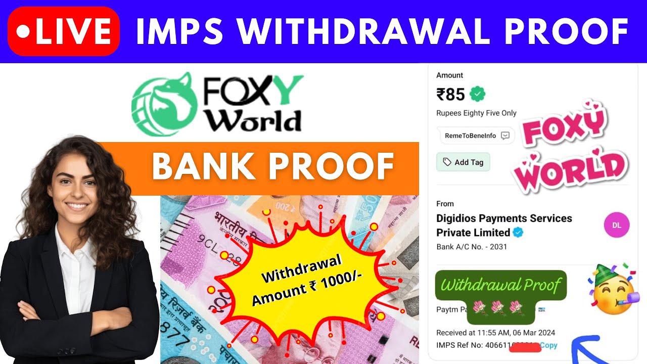 FOXY WORLD | Foxy World Withdrawal Proof | Foxy World Withdrawal Kaise ...