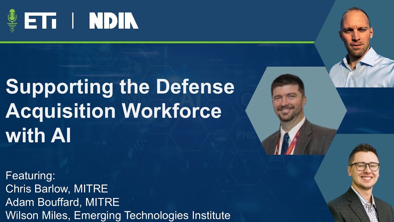 Supporting the Defense Acquisition Workforce with AI - YouTube