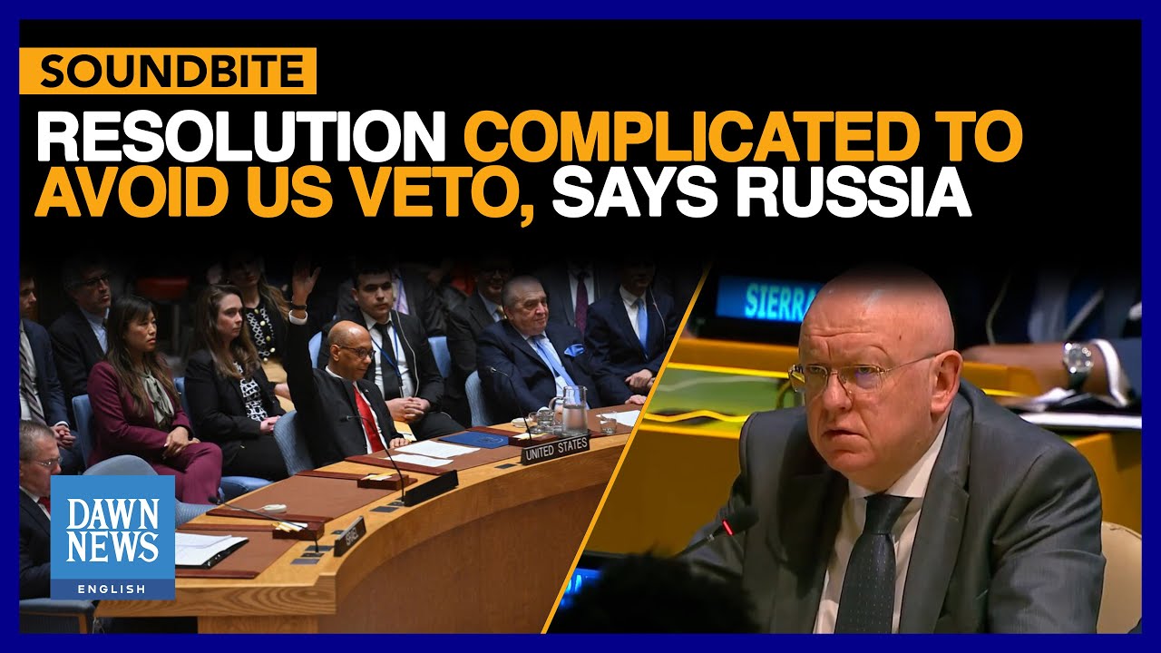 Resolution Complicated To Avoid US Veto, Says Russia At UNGA | Dawn ...