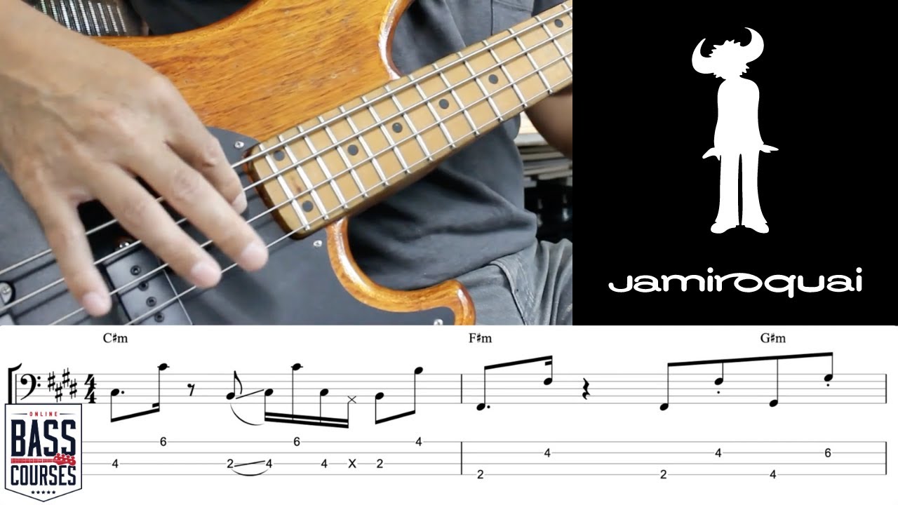 Jamiroquai Style Funk Bass Line (Counting, Timing, Groove, Technique ...