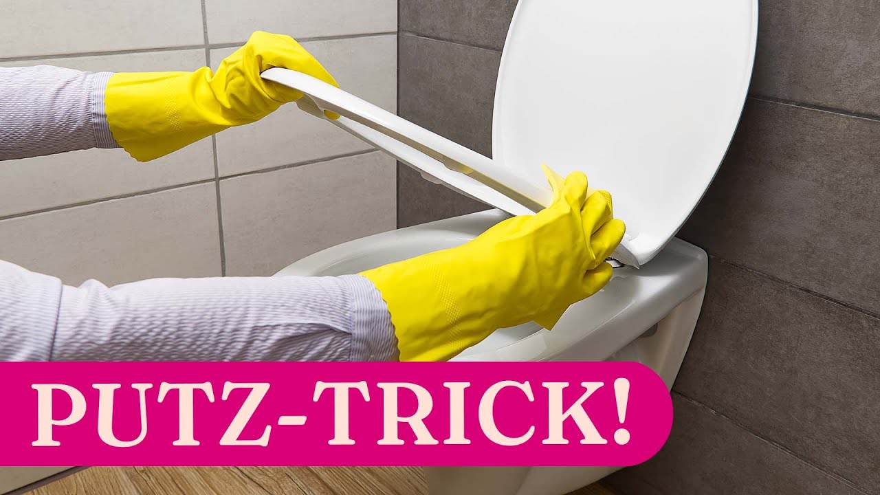 Mit diesem genialen Putz-Trick glänzt deine Toilette wie neu! - YouTube