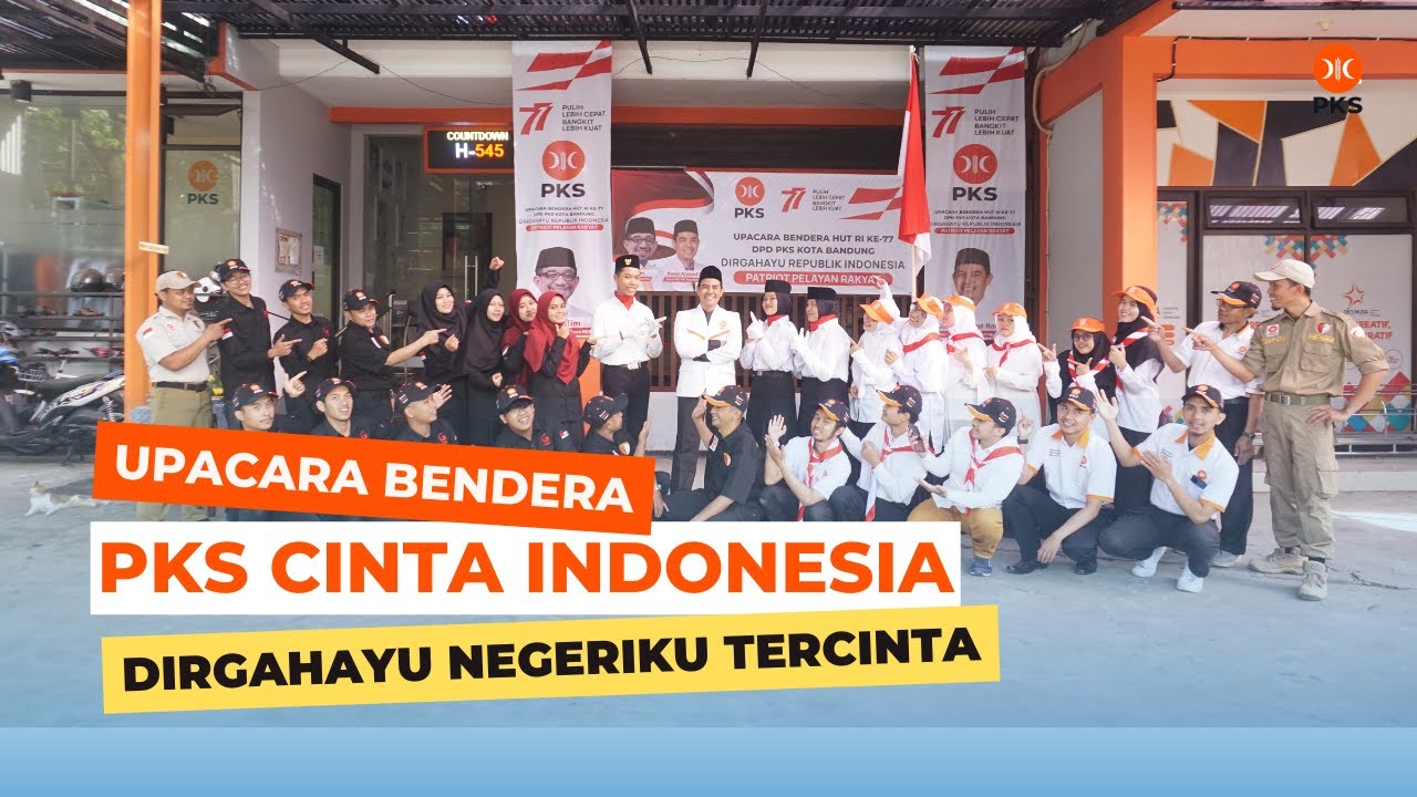 Ada yang Beda di Upacara HUT RI ke 77 PKS Kota Bandung - YouTube
