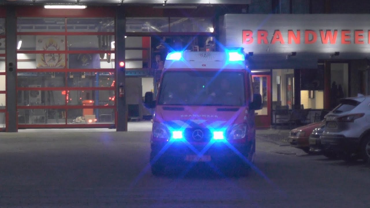 Zeldzaam! Uitruk Quick Response Team (QRT) brandweer Groene Tuin ...
