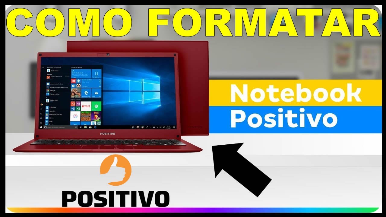 Como Formatar Notebook Positivo Premium passo a passo - YouTube