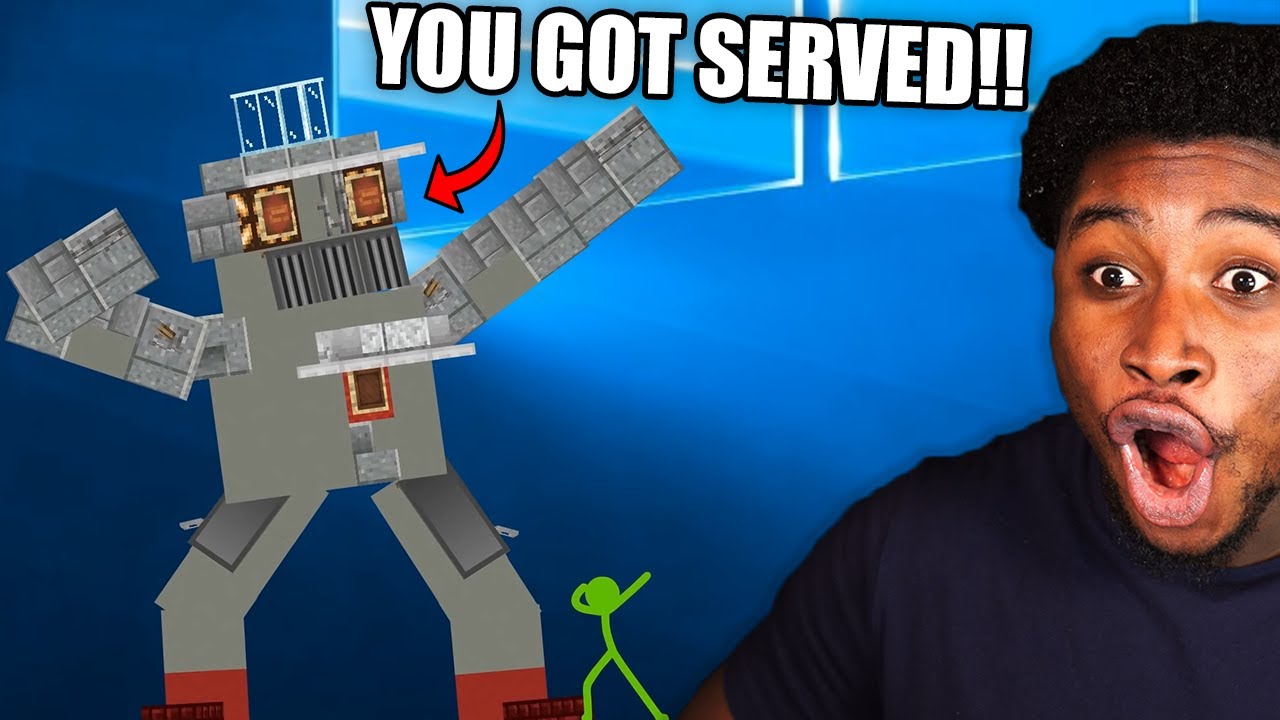 GIANT ROBOT DANCE BATTLE! | Animation vs Minecraft Shorts 17-18! - YouTube