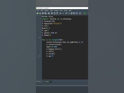 Python turtle Design😊Python coding Status.#shorts - YouTube