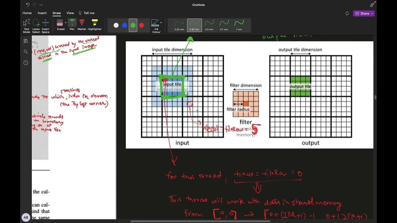 2D convolution kernel in CUDA - YouTube