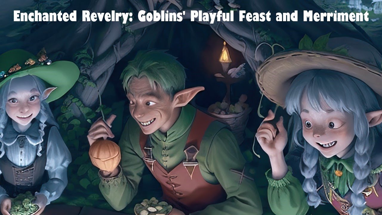 Enchanted Revelry: Goblins' Playful Feast and Merriment - YouTube