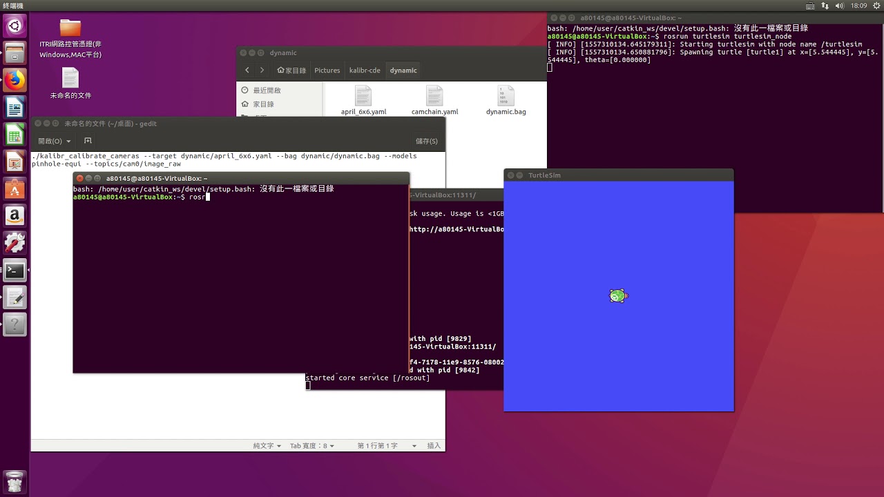 The turtle control based on ROS(test) - YouTube
