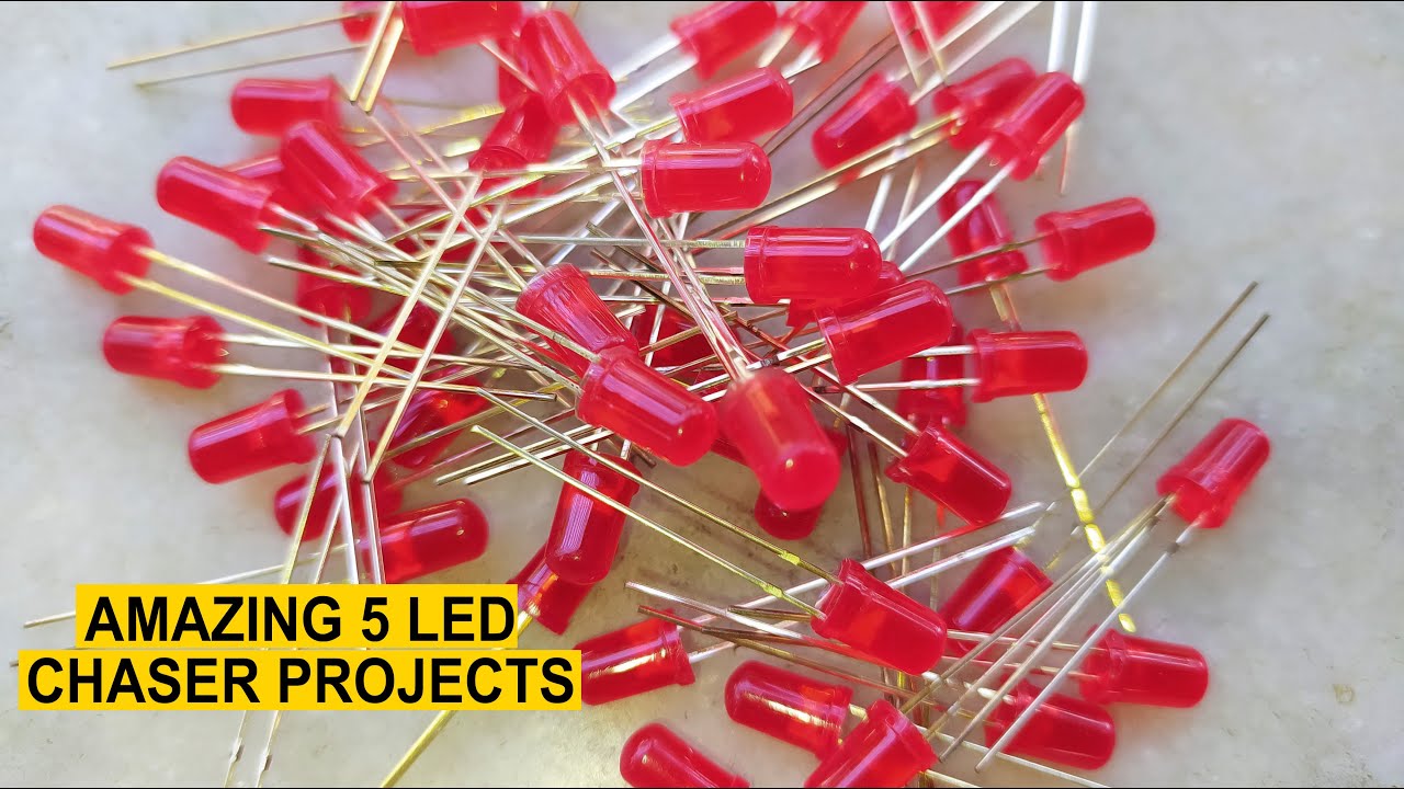 Amazing 5 LED Chaser Projects You Can Do At Home - YouTube
