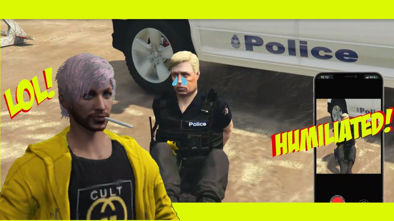 My friends and I trolled a YouTuber's cop character and this happened ...