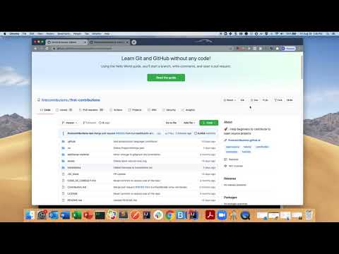 Make your first open source contribution (Demo) - YouTube