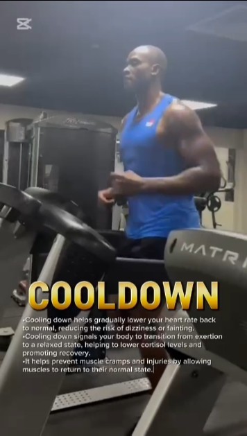 Cooling down on the treadmill - YouTube