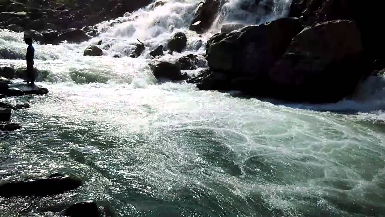 waterfall at drung tangmarg - YouTube