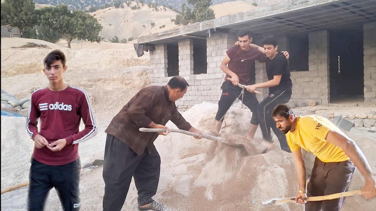 Bakhshali and Ali Asghar's great help to Arslan to build a house ...