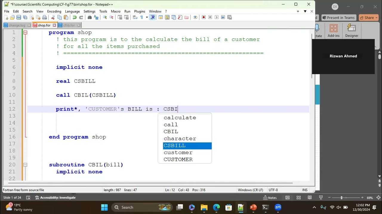 Sales in a day-Subroutine Example - YouTube