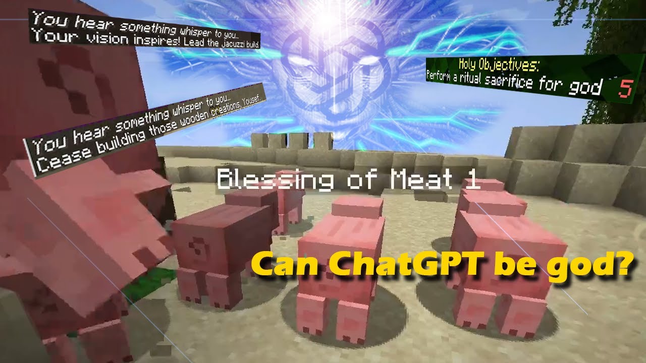 Replacing god with GPT-4o (in Minecraft) - YouTube