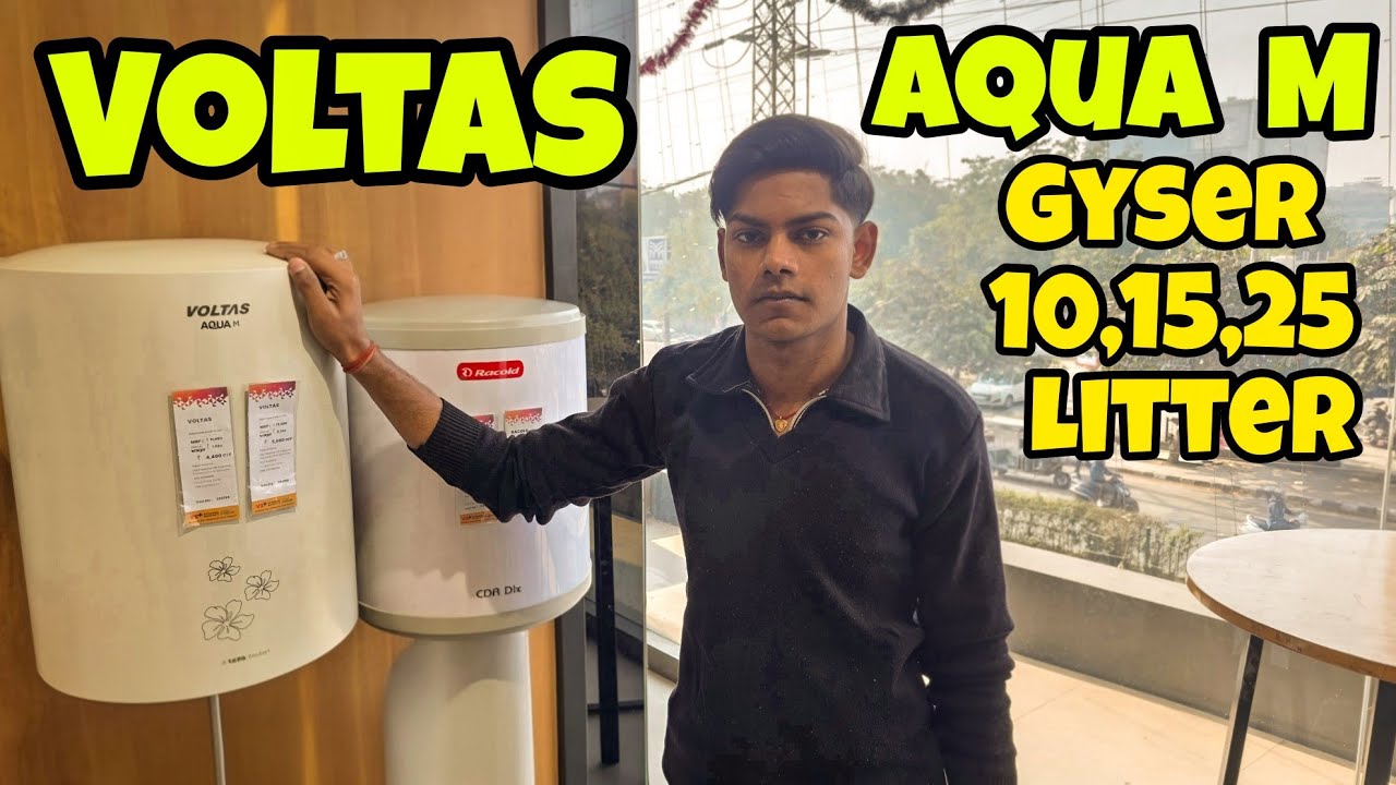 VOLTAS Aqua M Geyser ( 25L,15L,10L) || Best Geyser Demo and Unboxing ...
