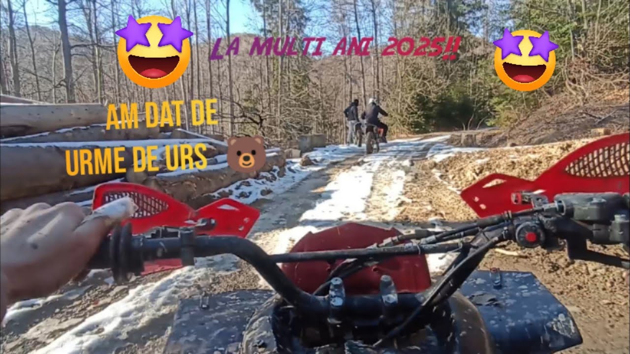 Primul atv vlog din anul 2025,LA MULTI ANI!!!Am dat de urs pe zapada😮😮 ...