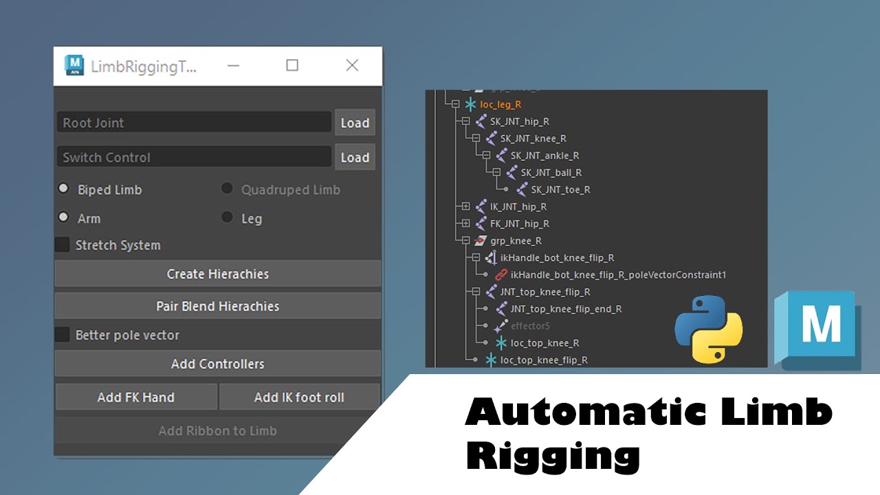 Demo - Limb Rigging Tool - YouTube