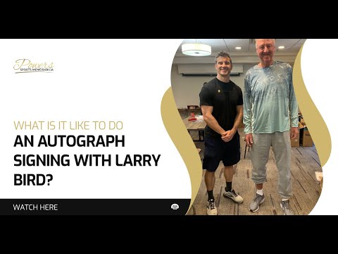 What is it like to do an Autograph Signing With Larry Bird? | PSM - YouTube