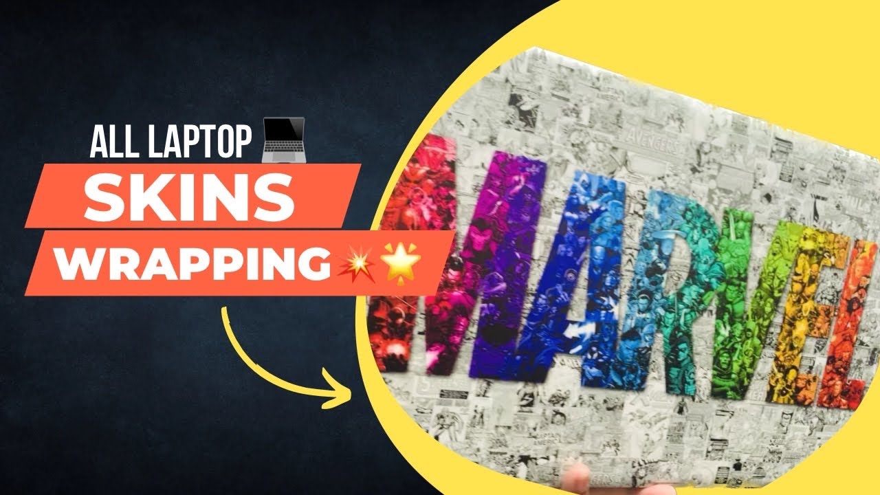 All laptop wrapping 💻|| laptop skins || laptop stickers || - YouTube