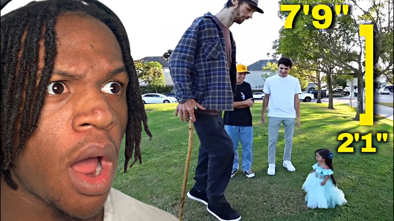 Worlds Tallest Man Meets The Worlds Shortest Women! - YouTube