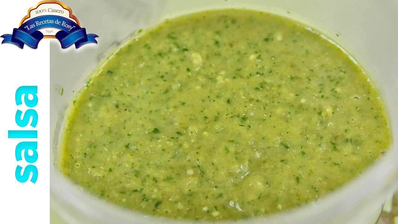 Salsa verde frita 💜💜💜 Las Recetas de Rosy - YouTube
