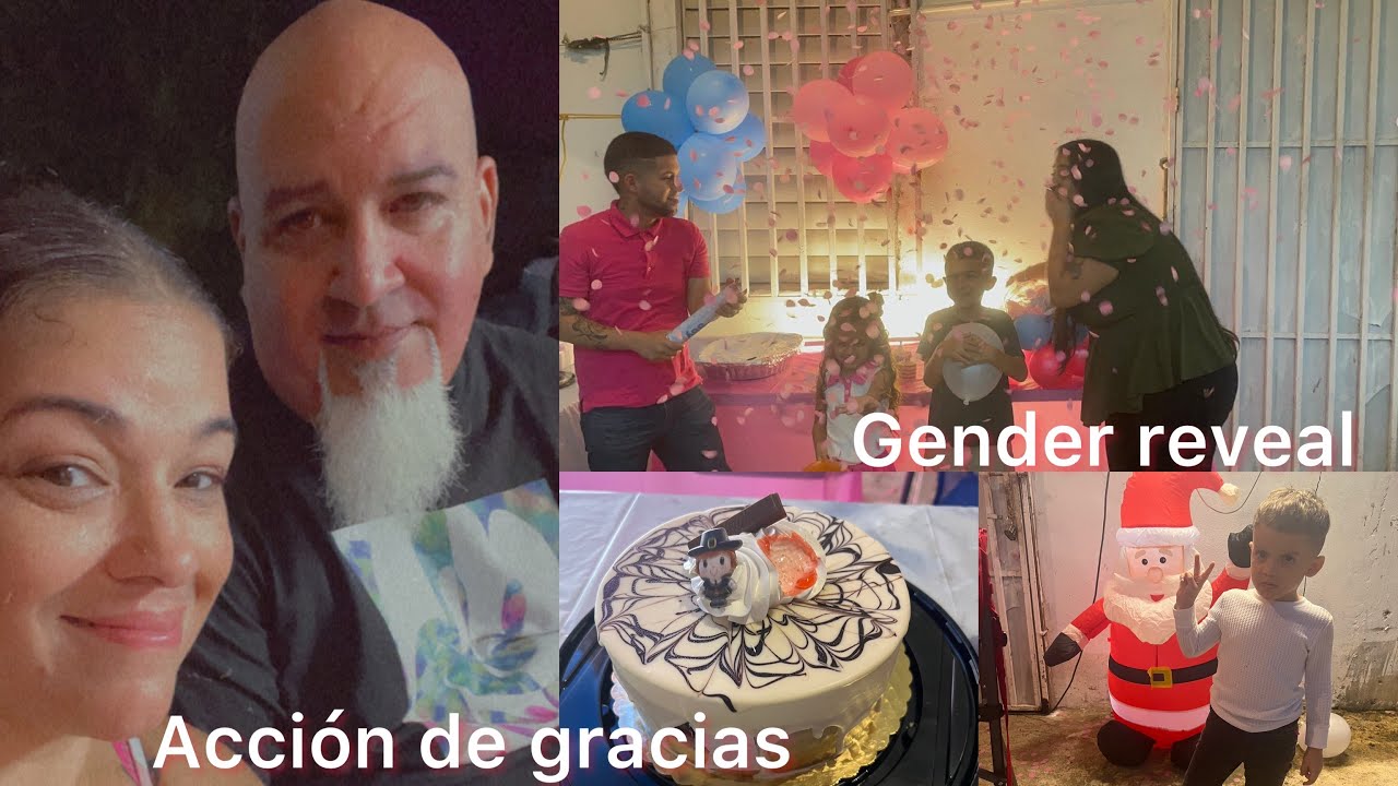 Día de acción de gracias/gender reveal de angie/será niña o niño - YouTube