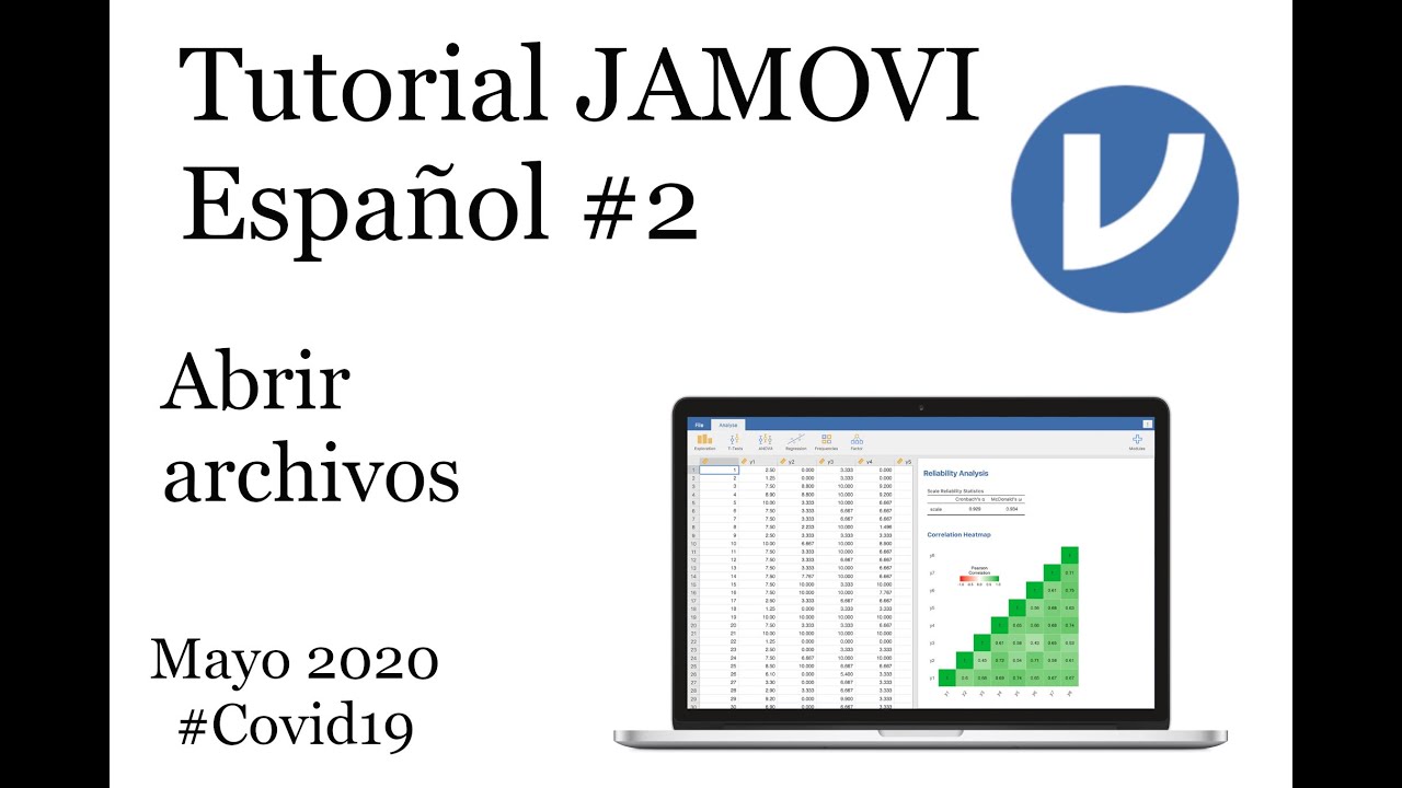 Jamovi en español. Tutorial #2 Abrir archivos - YouTube