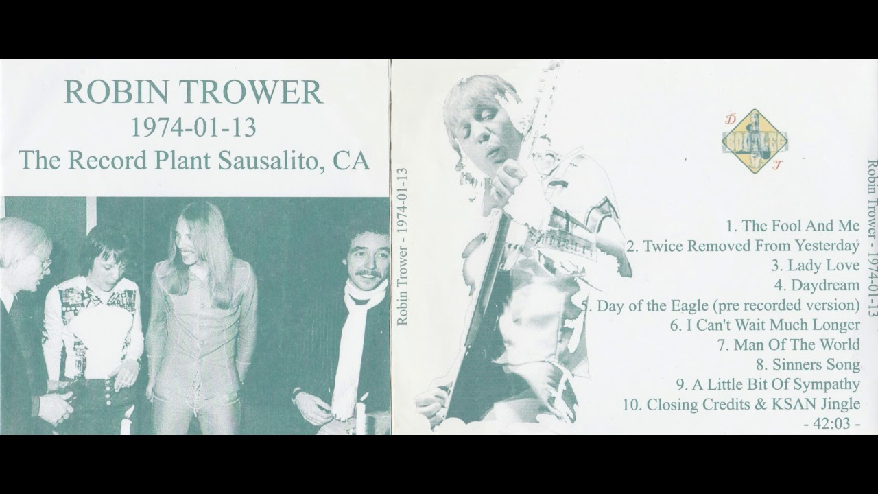 ROBIN TROWER live in Sausalito, CA, 13.01.1974 - YouTube