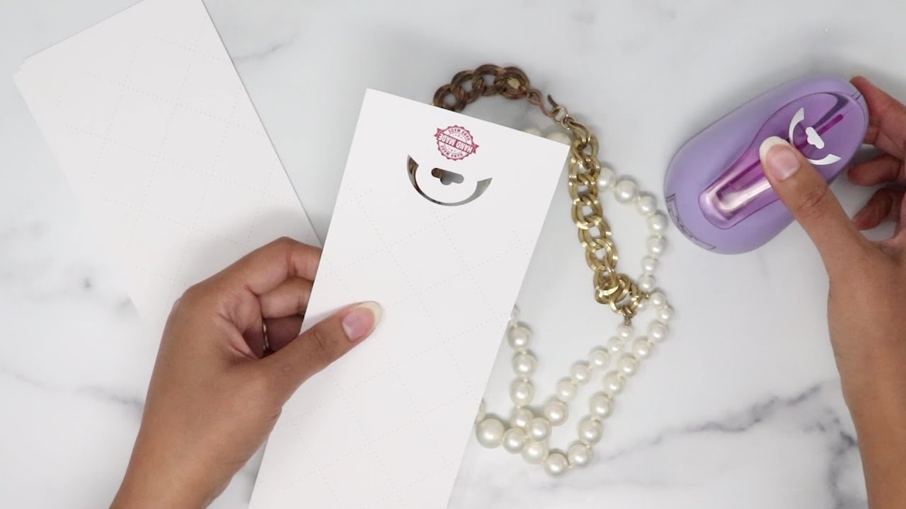 Foldover Hang Tag Punch - YouTube