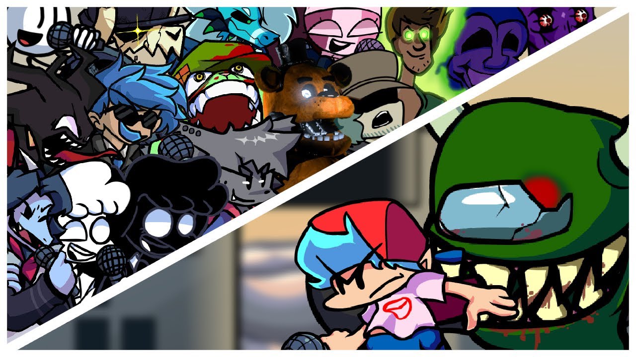 FNF Ejected But Different Covers Are Used 🎙 (Everyone Sings Ejected ...